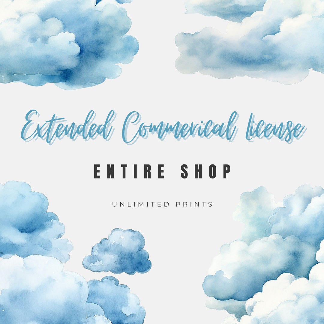 Extended Commercial License | Entire Shop | One Time Purchase - Etsy