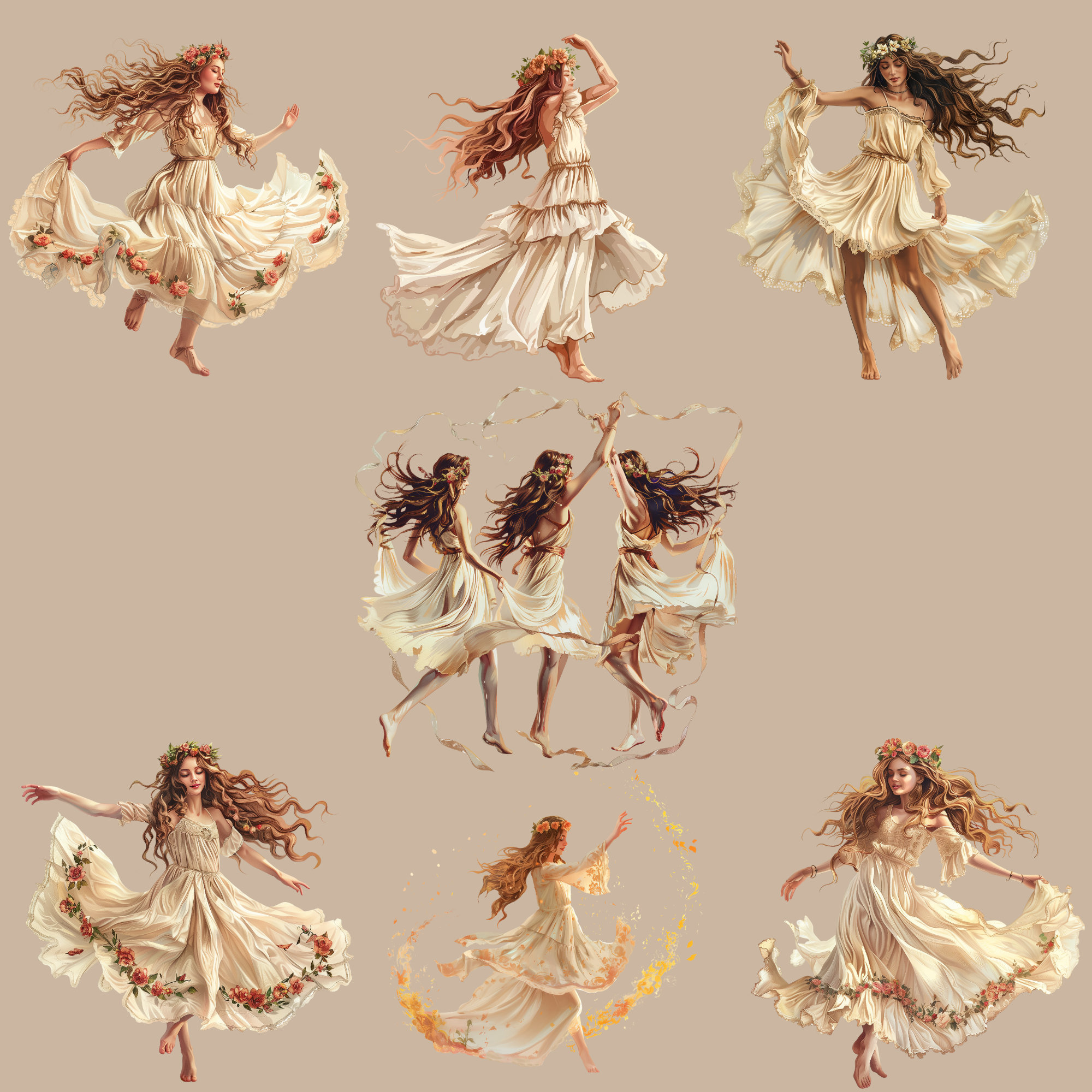 Litha Solstice Clipart, Midsummer, Summer, Wicca Wiccan Celtic Neopagan ...