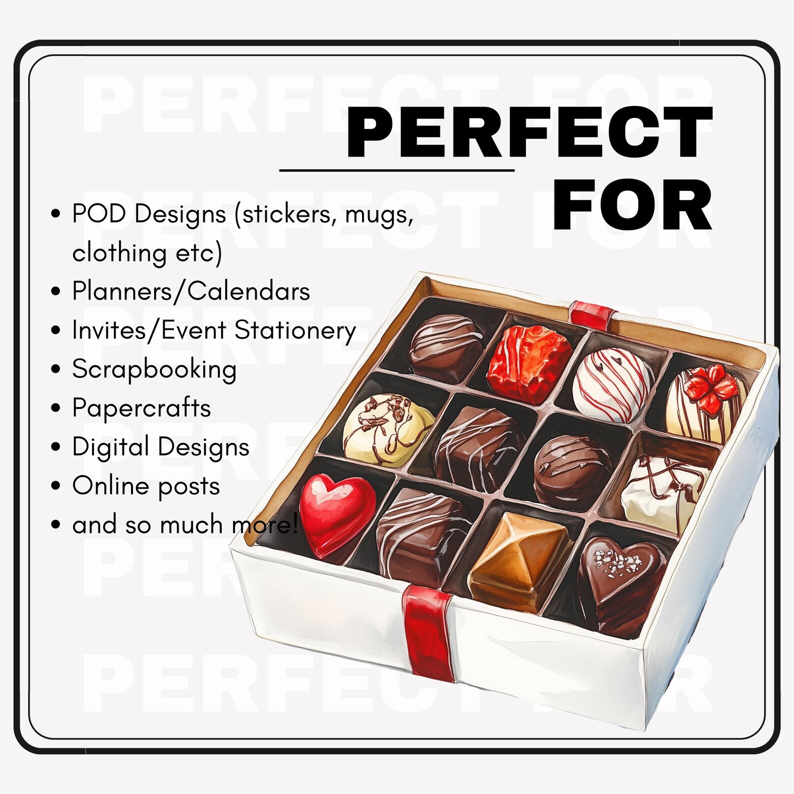 Chocolate Boxes Clipart, Valentines Day, Romantic Date Night, Food ...