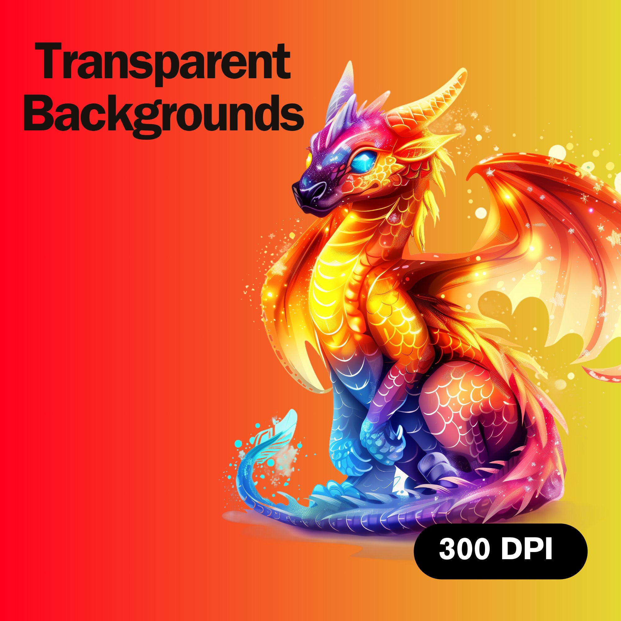 Dragons Watercolor Clipart Fantasy Dragons PNG Magical Fairytale ...