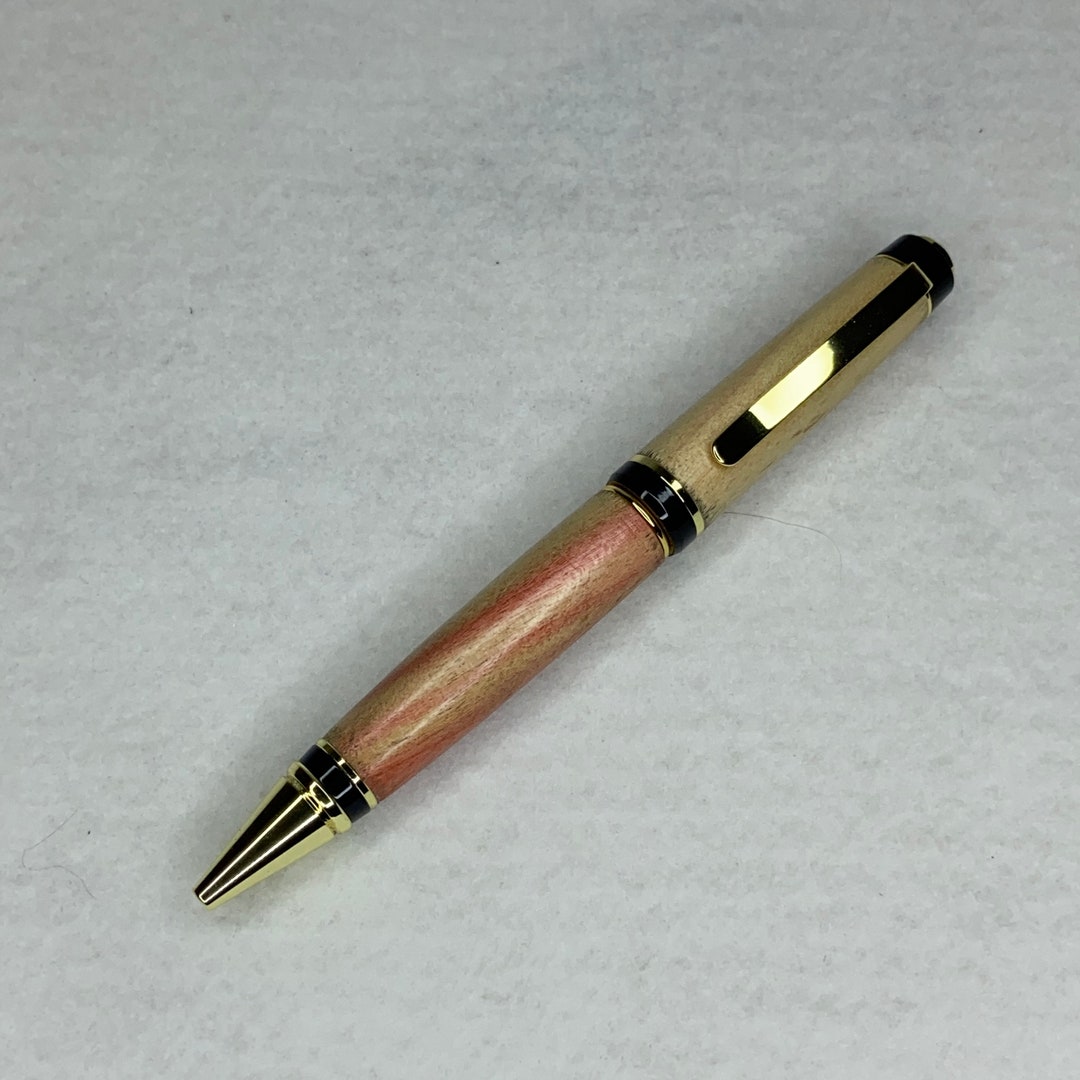 Big Ben Gold Pen Hand Turned From Flame Box Elder - Etsy