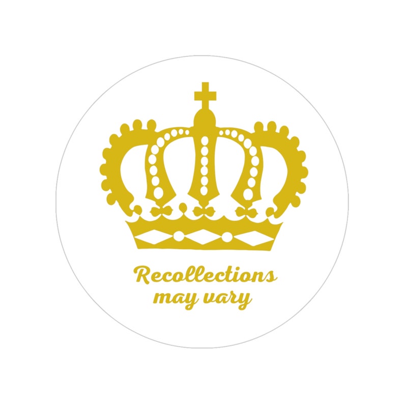 Queen Elizabeth Recollections May Vary Transparent Outdoor Stickers ...