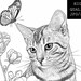 Bengal Cat Coloring Page/sheet, Adult Printable Coloring Page Pet ...