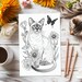 Burmese Cat Coloring Page/sheet, Adult Printable Coloring Pet Burmese ...