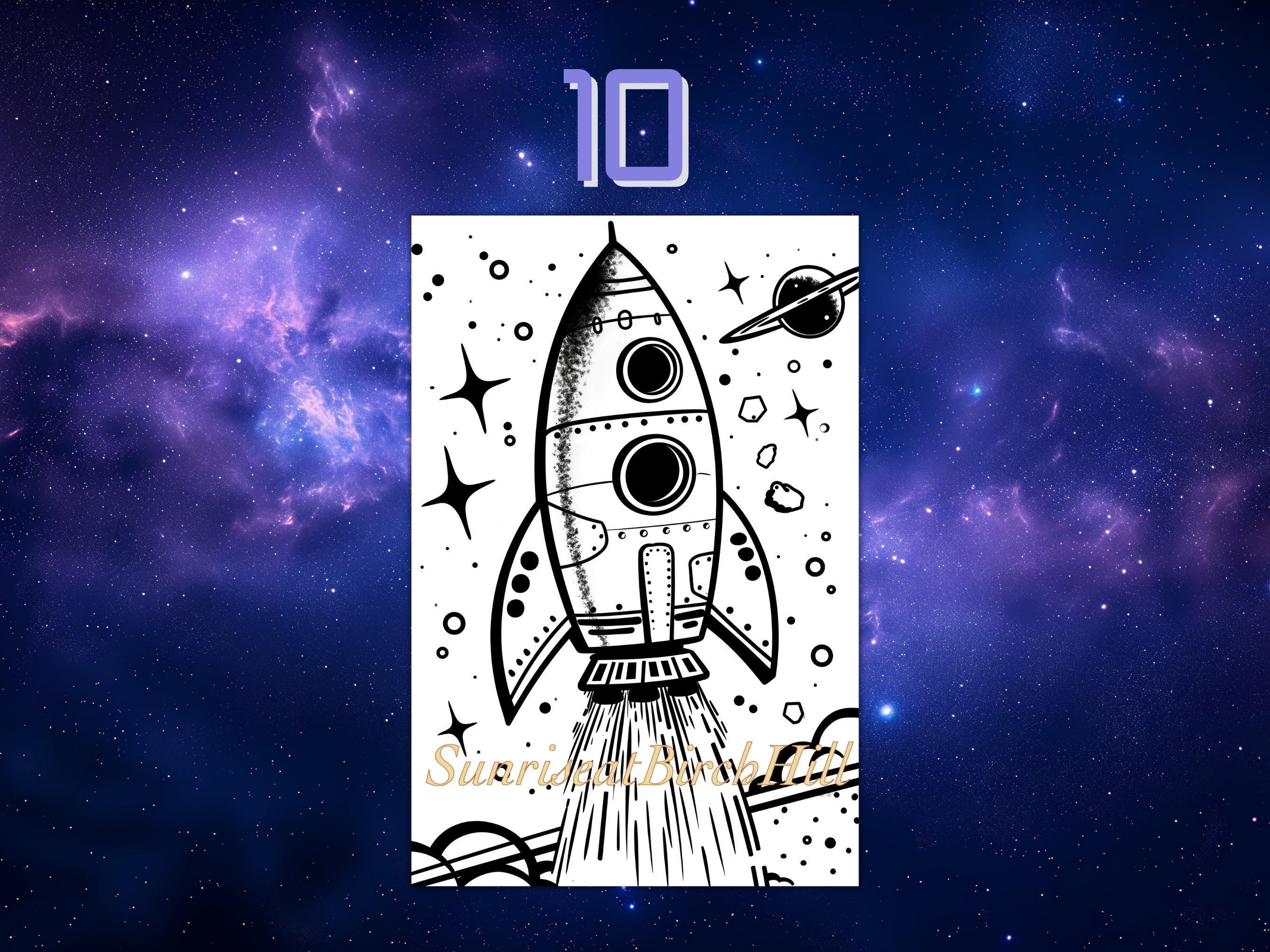 10 Space Explorer Coloring Pages Kids Coloring Book Adults Coloring ...