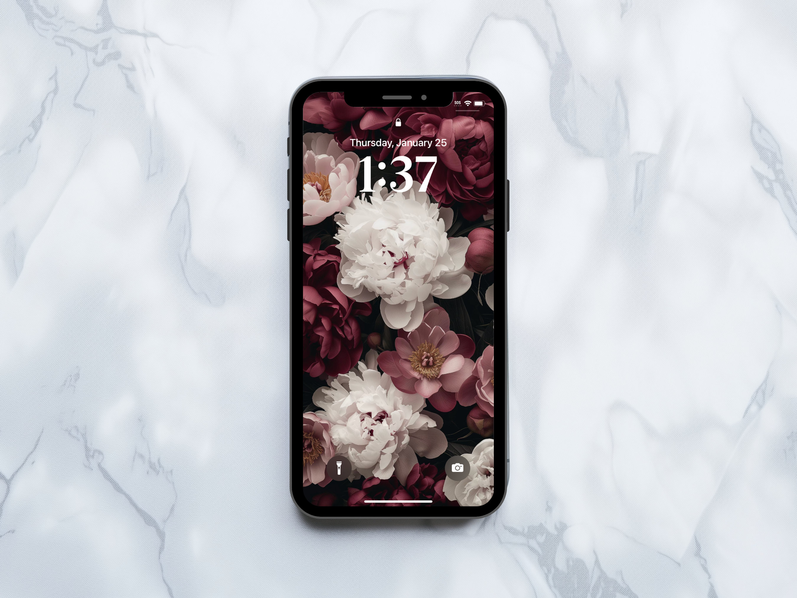 Peonies Phone Wallpaper Collection, Set of 3, Instant Download, Pink ...
