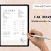 Modèle De Facture Canva French Creator Invoice Template Canada UGC ...