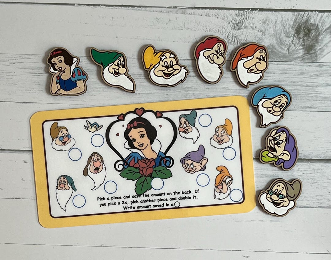 Number Draw - SW and Dwarfs - Etsy