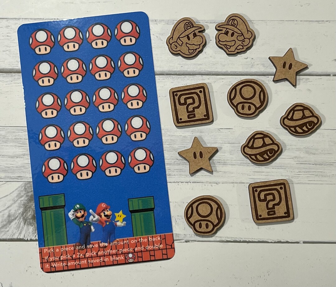 Number Draw - Mario Bros - Etsy