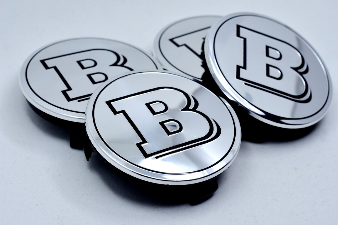 4x Wheel Center Caps Mercedes Brabus 75 Mm, Nabendeckel, Middenkappen ...