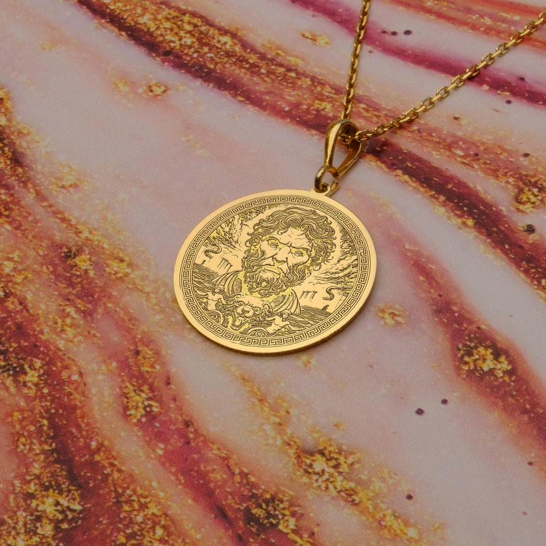 Hades Greek Mythology Medallion Necklace Dark God Pendant - Etsy