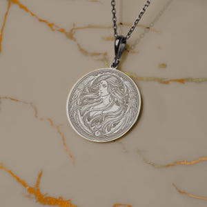 Lilith Goddess Medallion Necklace Dark Feminine Energy Pendant - Etsy
