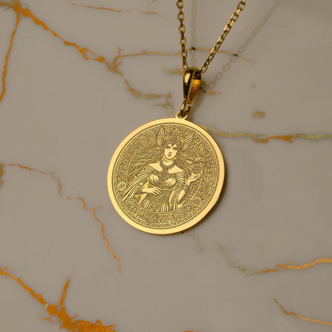 Freya Pendant Necklace - Norse Goddess Jewelry, Viking Mythology ...