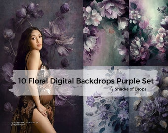 Purple Curtain Digital Backdrops, Maternity Backdrop Overlays ...