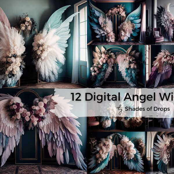 Pink Angel Wings Backdrop - Etsy