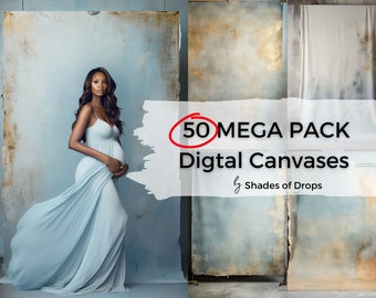 Fine Art Hand Painted Canvas Digital Backdrops Photography Digital ...