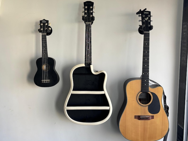 Guitar Shelf - Wall Shelf Decoration Upcycling Handmade Sideboard ...