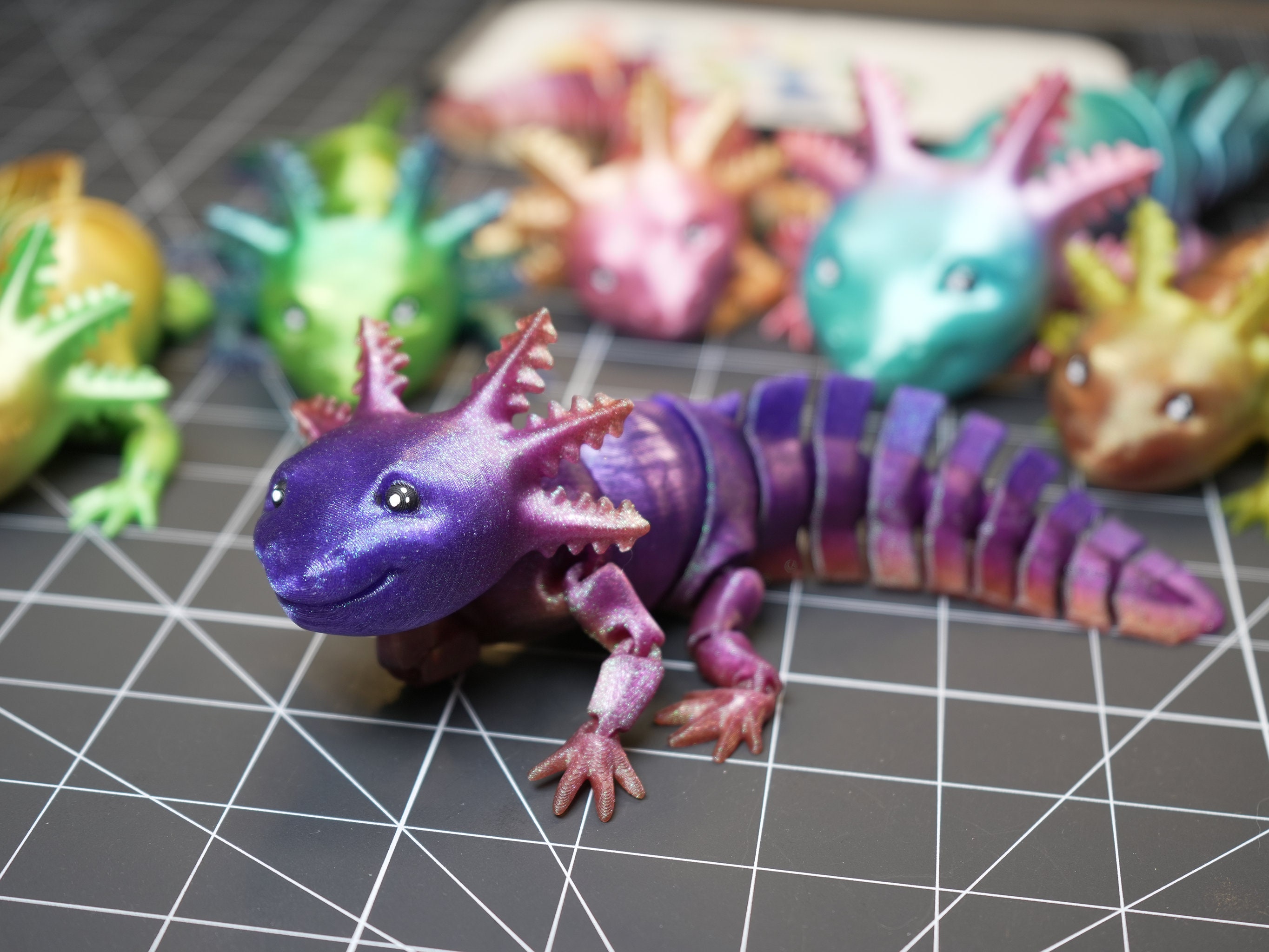 Rainbow Axolotl Fidget Toy - Etsy UK