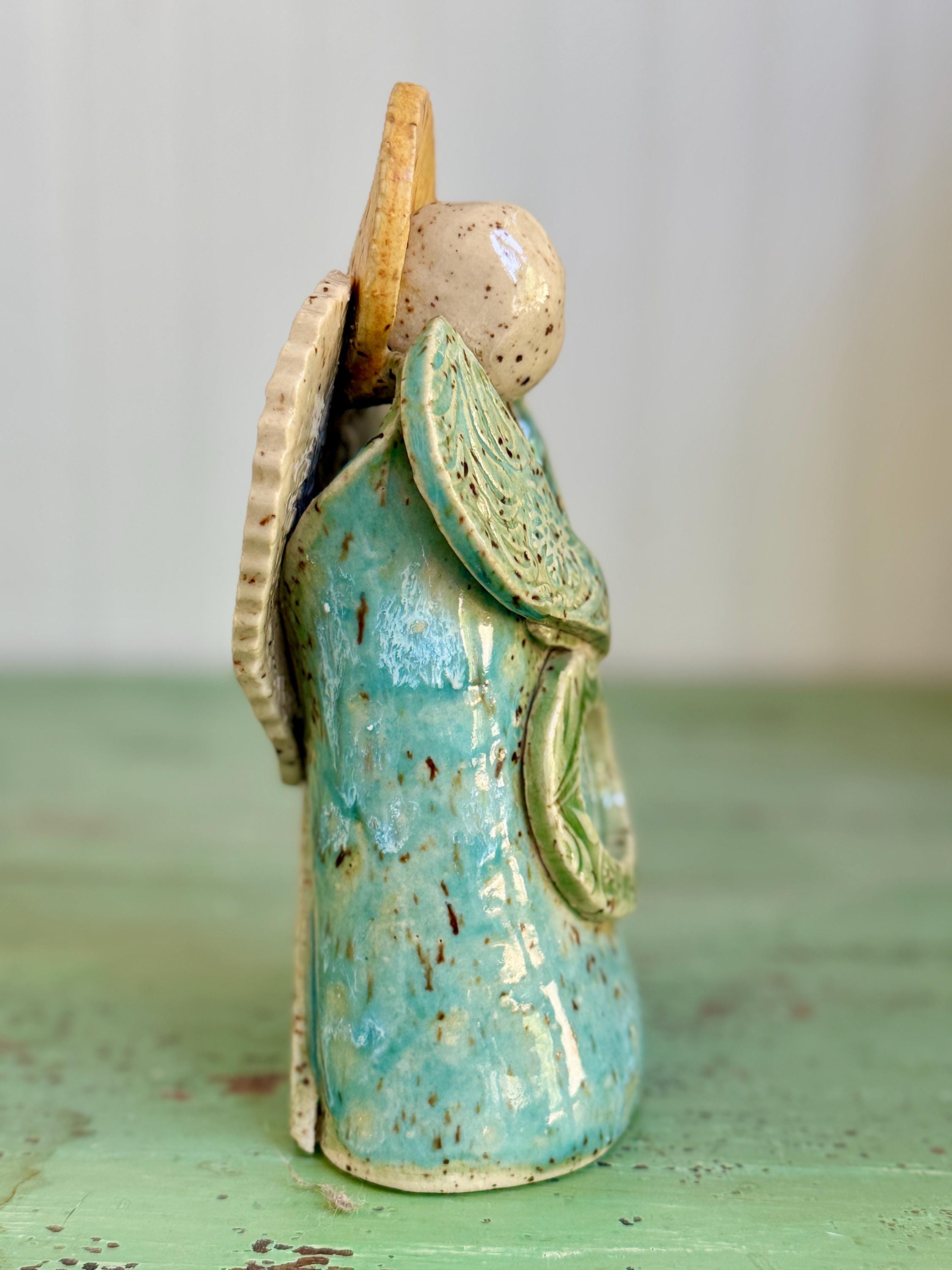 Handmade Ceramic Coastal Angel - Etsy