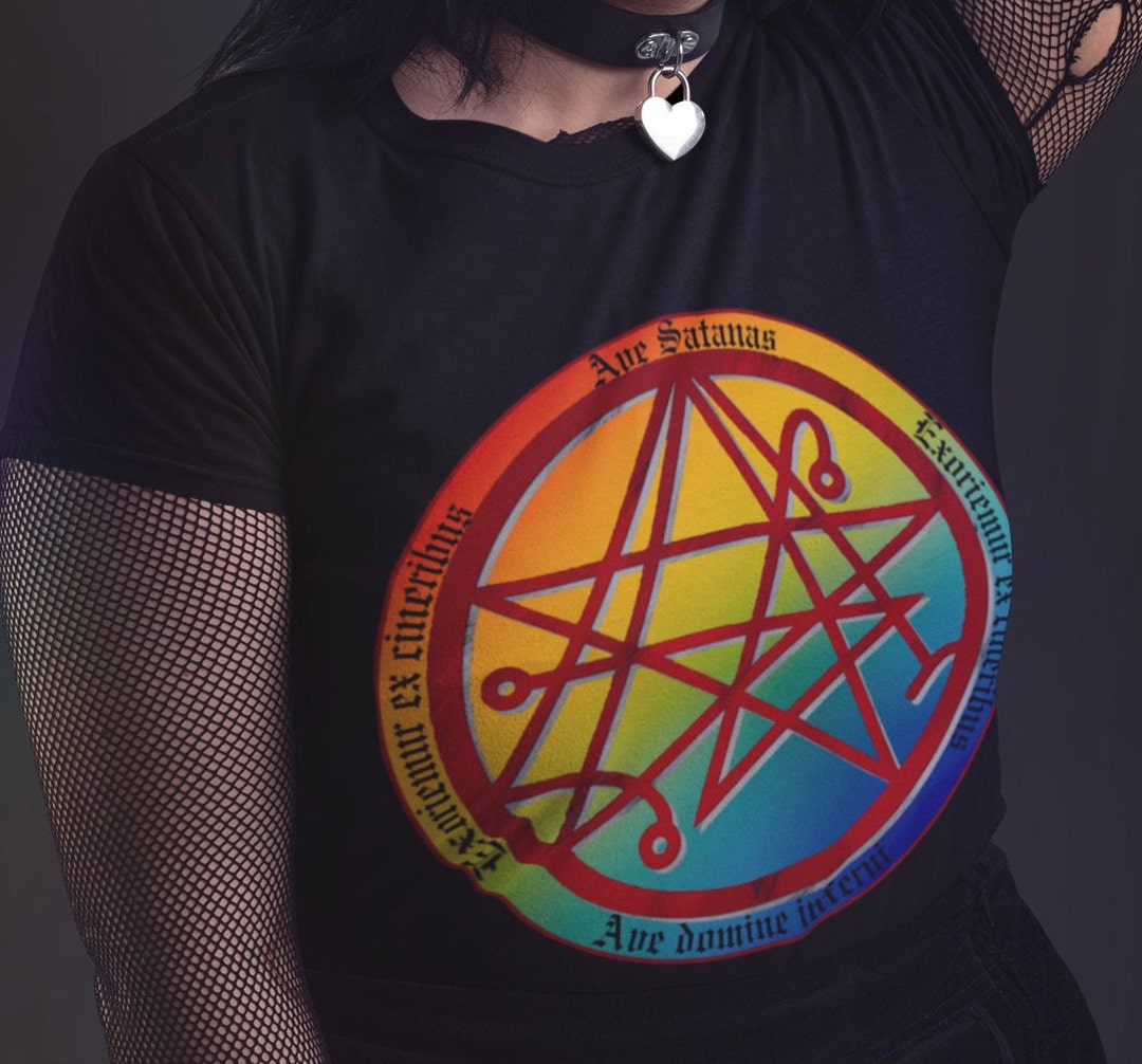 Ave Satanas Shirt,sigil Shirt,gay Rights T-shirt,human Rights Shirt ...