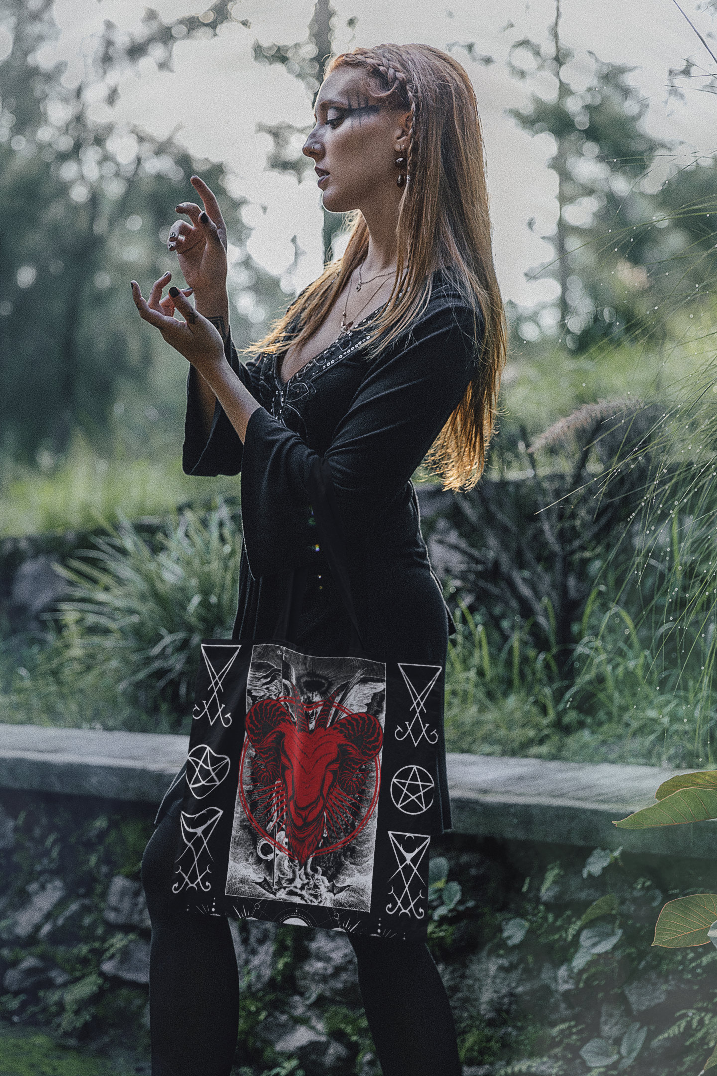 Goth Bag, Baphomet, Purse, Goth Aesthetic, Gothic Aesthetic, Gifts for ...