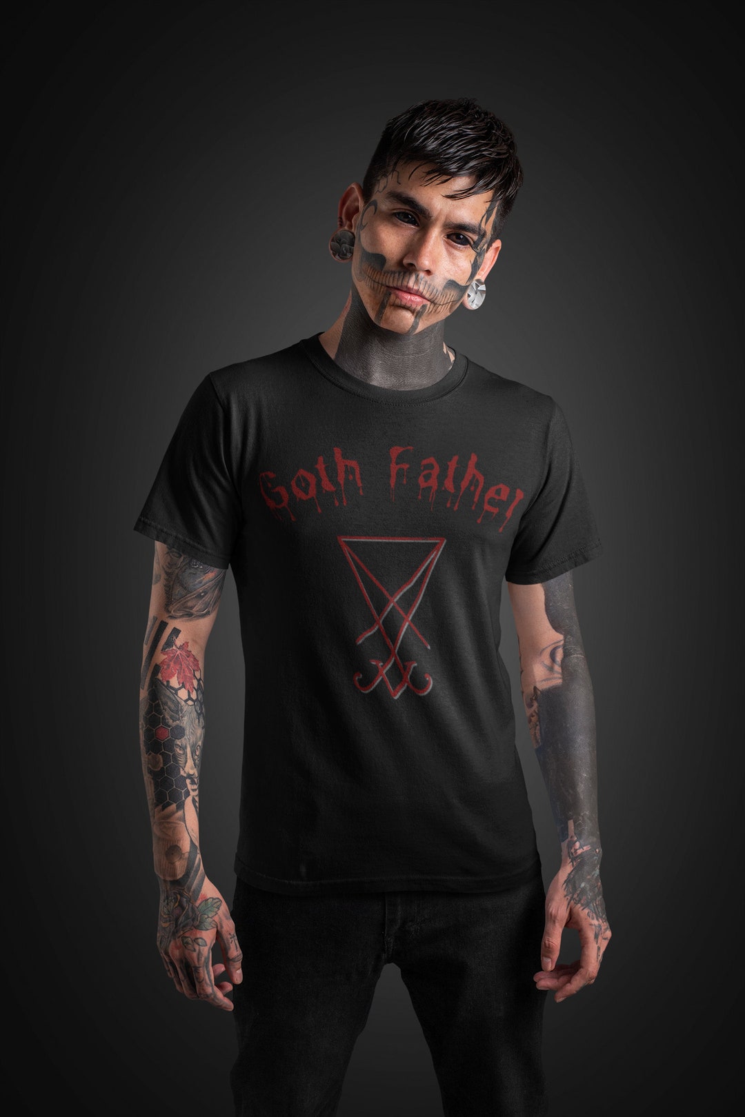 Goth Father Fathers Day Fathers Day Shirt Goth Dad Gift - Etsy