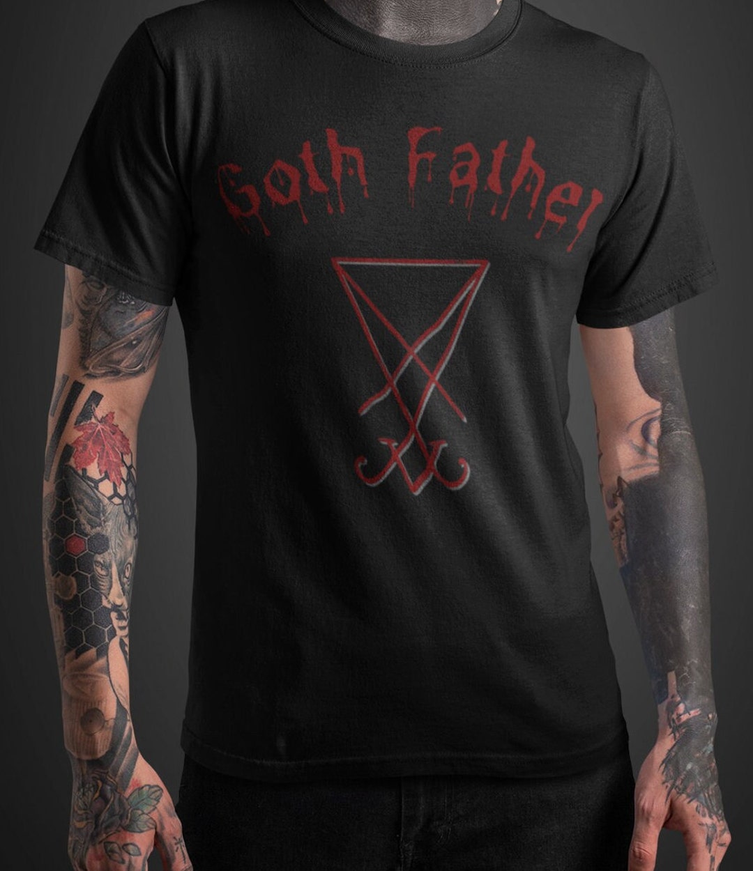 Goth Father, Fathers Day, Fathers Day Shirt, Goth Dad, Gift for Dad ...