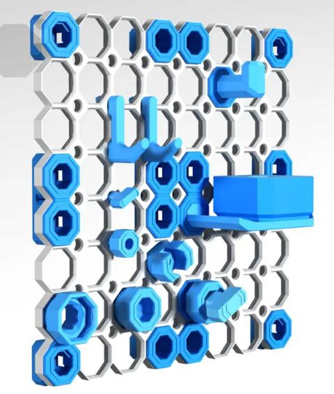 Modular 3D Printed Wall Storage Solution 18 X 18 Starter Kit With ...