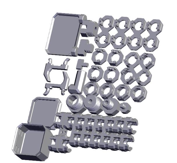 Customizable 3D Printed Wall Storage Solution Starter Kit 16 X 16 With ...