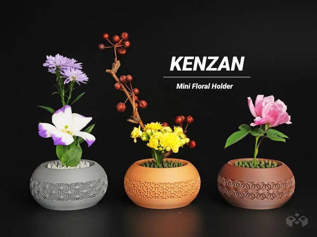 Mini Kenzan Flower Frog – Ikebana Desktop Vase - Etsy