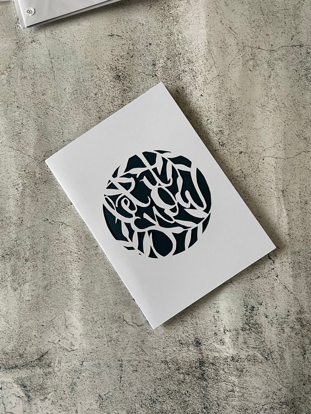Let It Snow Cut Out Card - Etsy