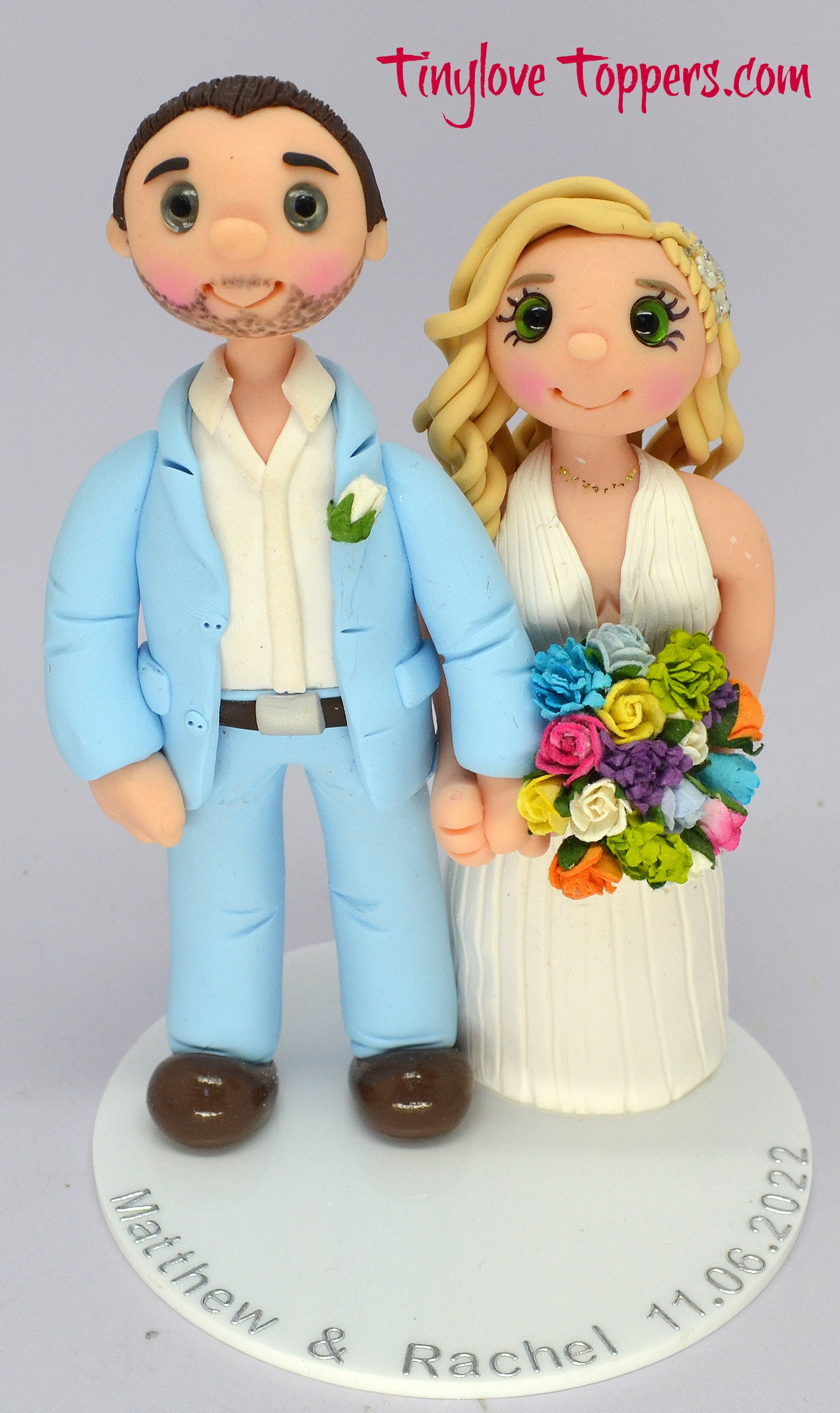 Personalised Wedding Cake Topper, Custom Wedding Cake Topper, Bride and ...