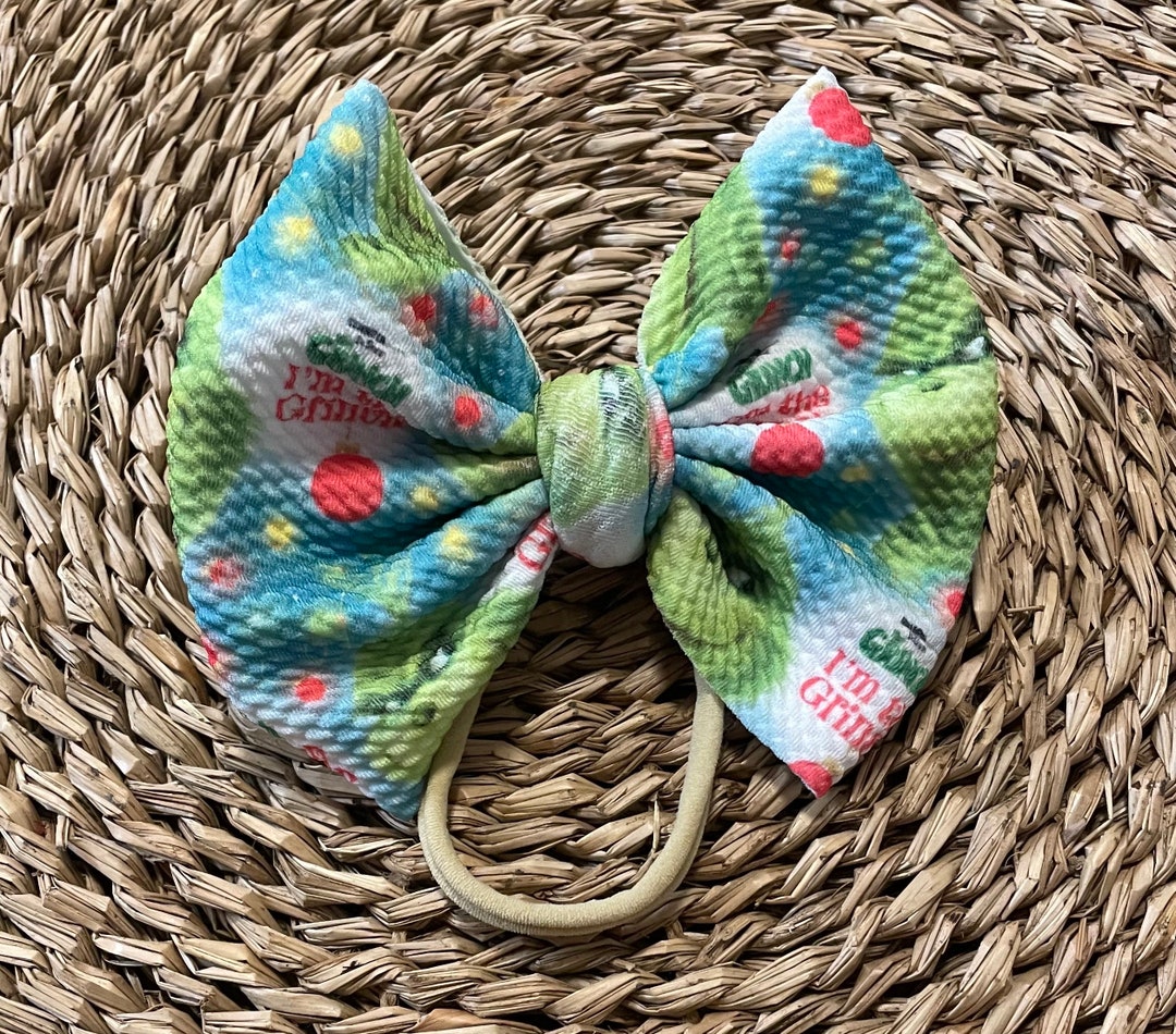 Grinch Bow - Etsy