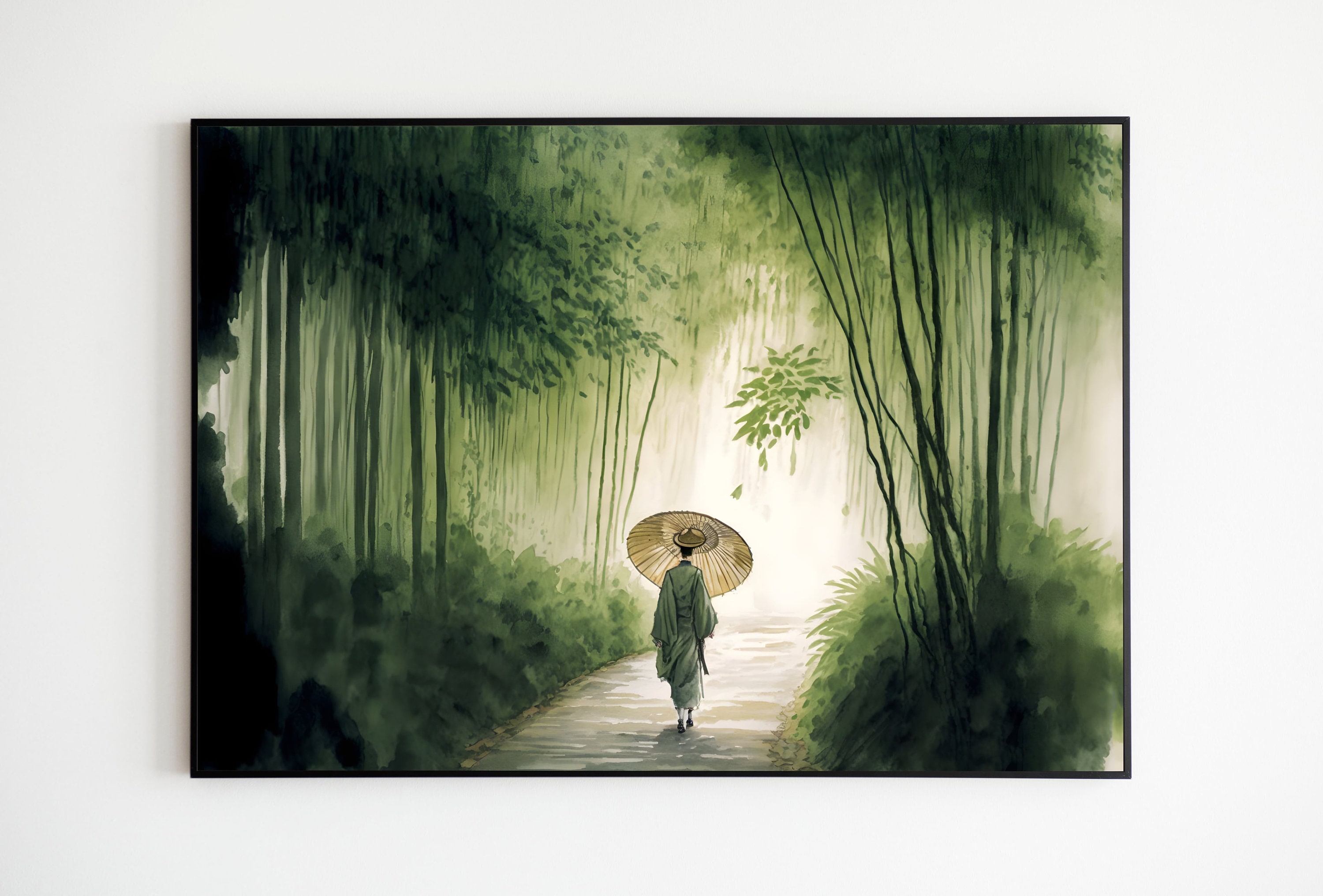 BAMBOO FOREST Art, JAPANESE Artwork, Scenic Wall Art, Beautiful Asian ...