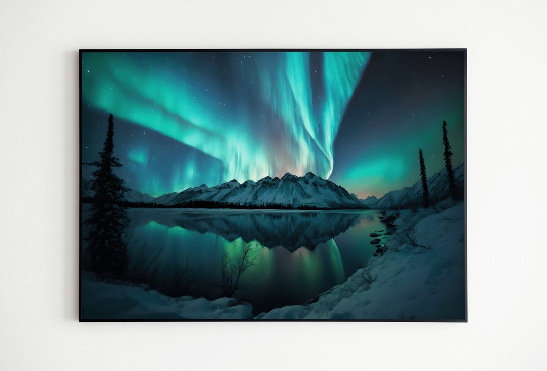 Aurora Borealis, Northern Lights Poster, Night Sky - Etsy