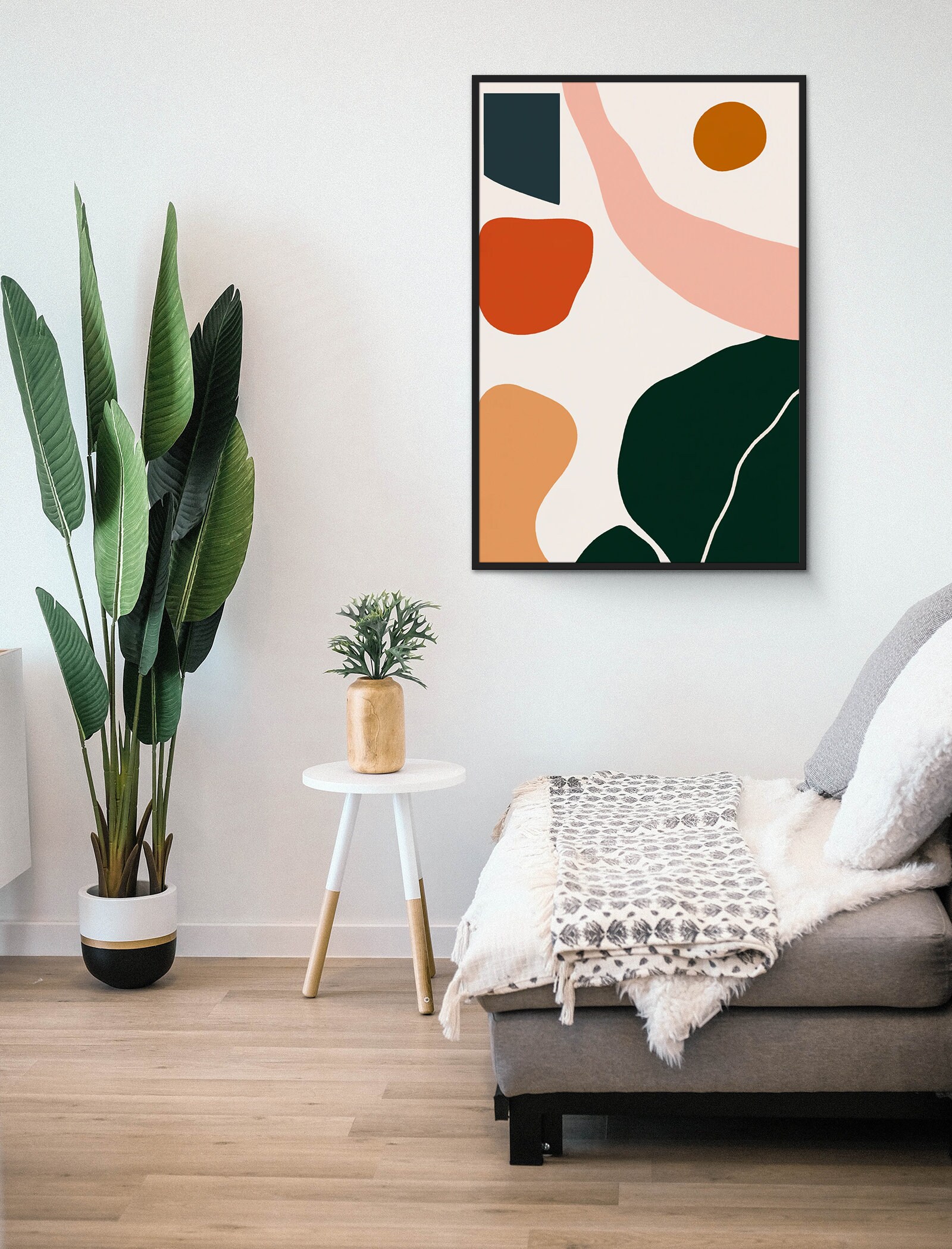 Peaceful Boho Abstract Wall Art, Inspiring and Soothing Tones for Zen ...