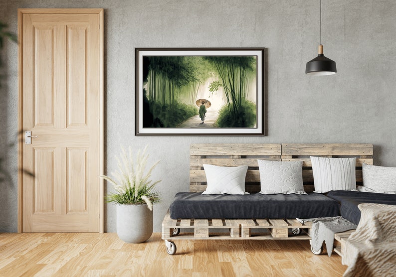 BAMBOO FOREST Art, JAPANESE Artwork, Scenic Wall Art, Beautiful Asian ...