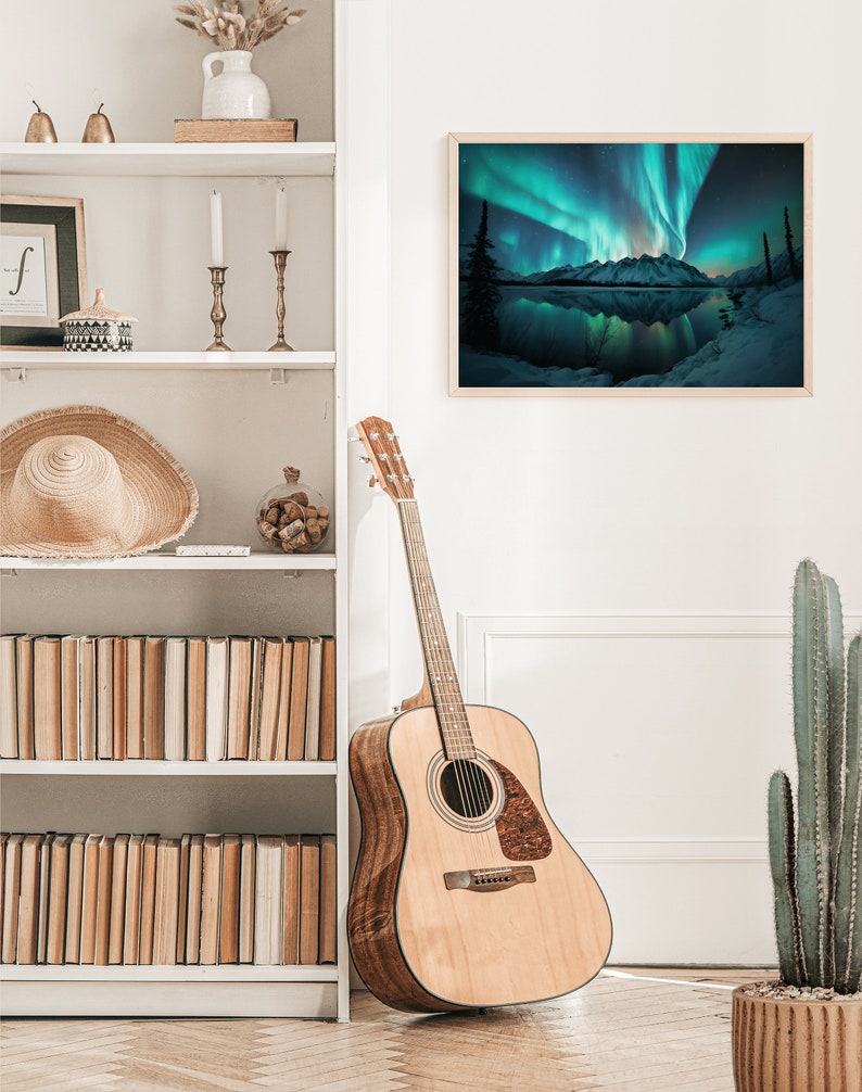 Aurora Borealis Northern Lights Poster Night Sky - Etsy