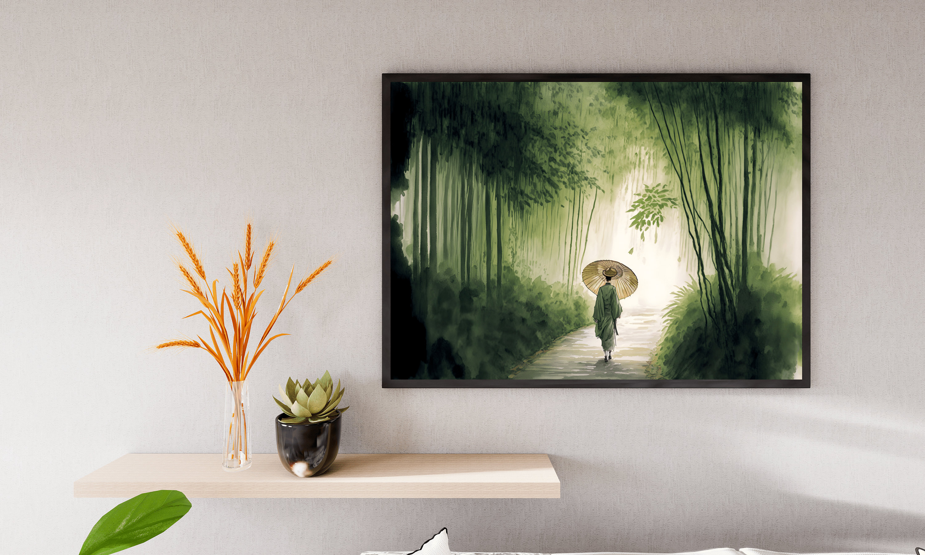 BAMBOO FOREST Art, JAPANESE Artwork, Scenic Wall Art, Beautiful Asian ...