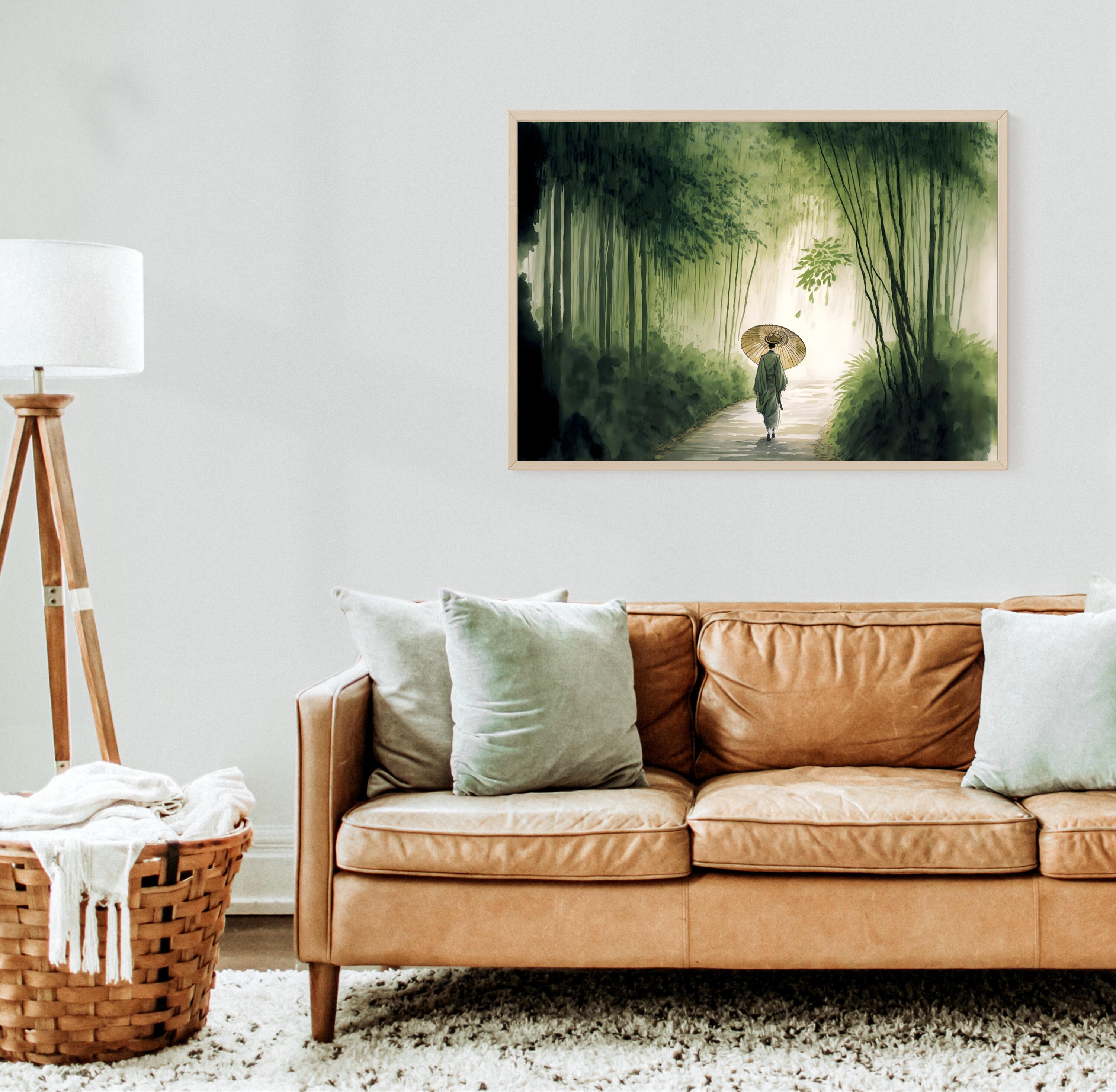 BAMBOO FOREST Art, JAPANESE Artwork, Scenic Wall Art, Beautiful Asian ...