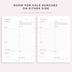 7 Day Planner Printable, Weekly Planner, Daily to Do List for Work ...