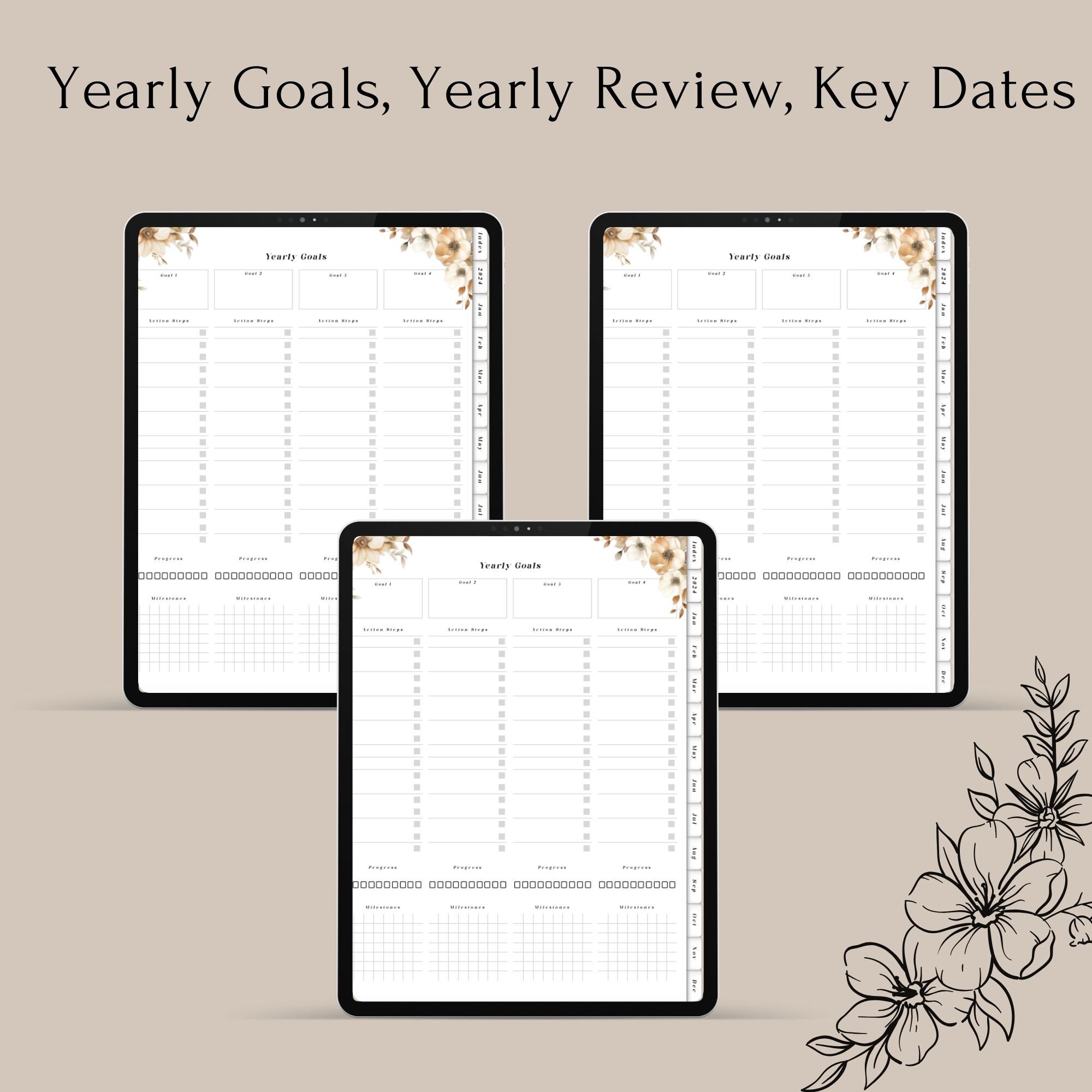 2024 Digital Planner, Goodnotes Planner, iPad Planner, Notability ...