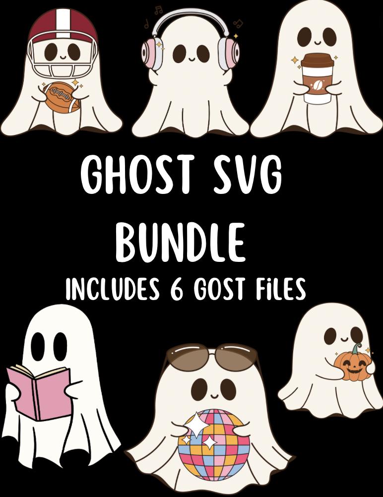 Fall SVG Designs, Cute Ghosts Png, Ghost File for Sweatshirt, Fall ...