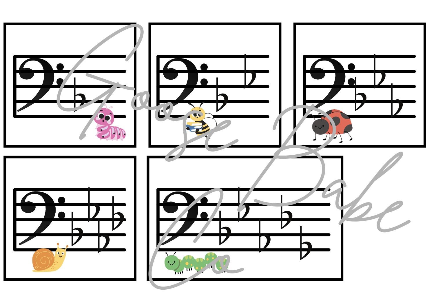 Sharps and Flats Flashcards, Cute Music Flashcards, Music Theory ...