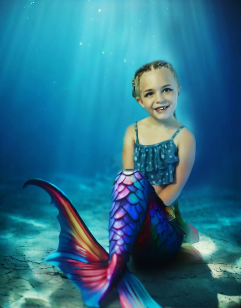 Mermaid Tail Photoshop Overlay: Turn Any Photo Into a Mermaid Fantasy ...