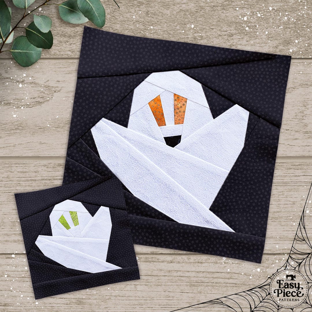Ghost in 4 Sizes, 5" 6" 8" 10", Plus Flipped Versions. Easy Scrappy ...