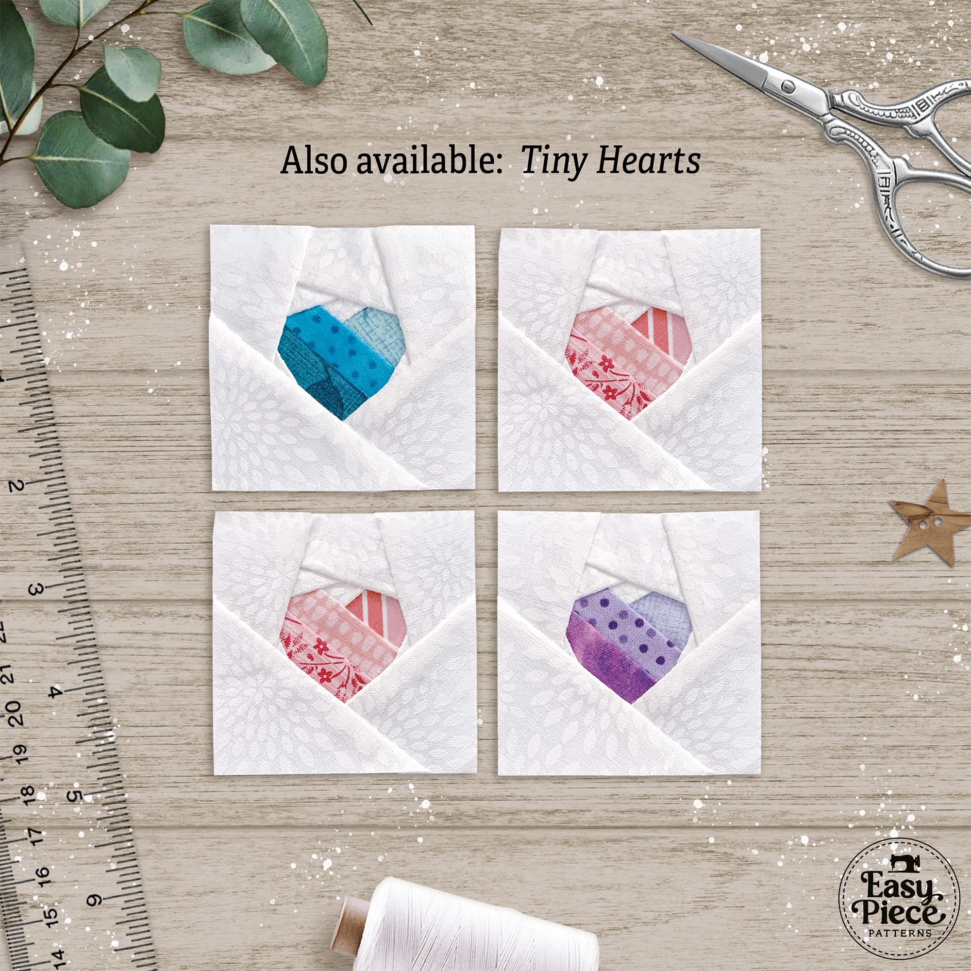 Tiny Houses & Trees in 6 Sizes, 2 to 7 Inches. FPP Quilt Block Patterns ...