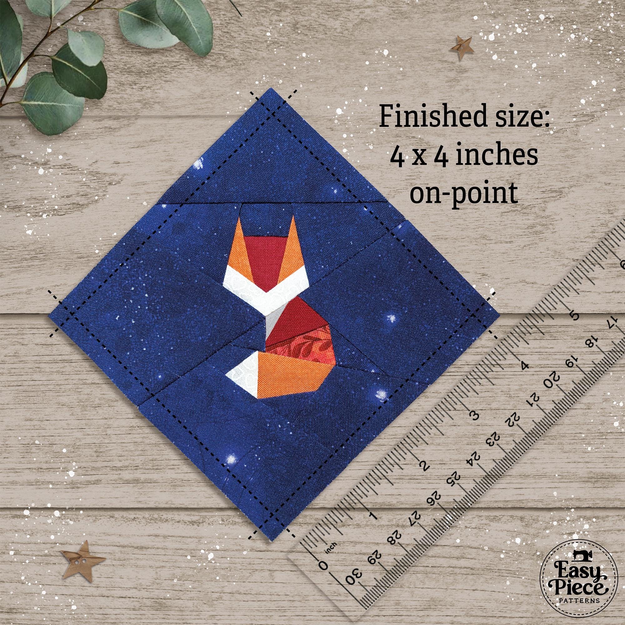 8 Christmas Forest Tiny FPP Blocks. 4” On-point FPP Foundation Paper ...