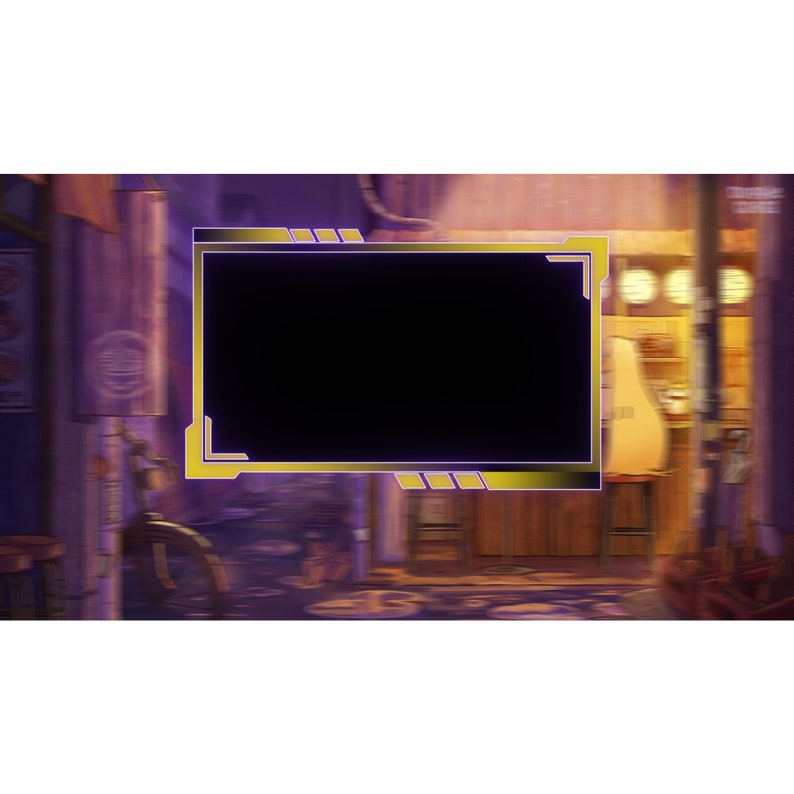 Twitch Animated Anime Stream Overlay Package Cartoon Style - Etsy