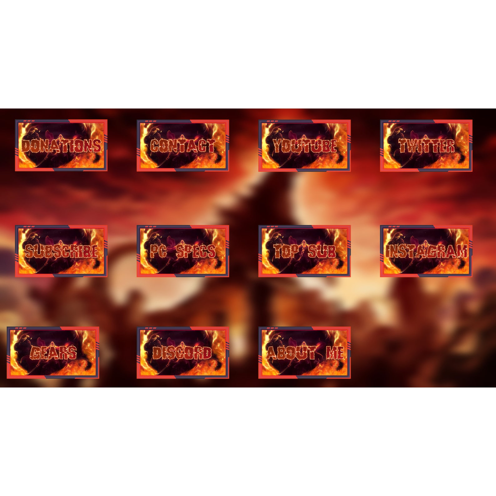 Twitch Stream Overlay Package, Shigekuni Yamamoto Anime Overlay Package ...